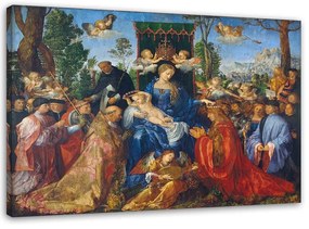 Gario Obraz na plátně Svátek růžence - Albrecht Dürer, reprodukce Rozměry: 60 x 40 cm