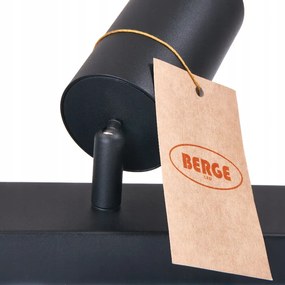 BERGE Kolejnicová lampa GU10 VIKI-L 10 - černá