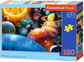 Castorland 018345 Planety a jejich měsíce / 180 dílků / od 7 let