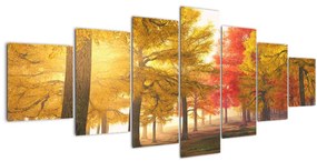 Obraz podzimních stromů (210x100 cm)