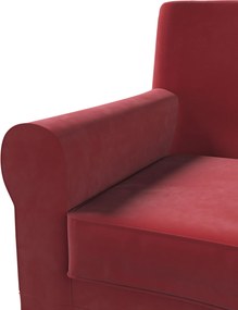 Potah na křeslo IKEA Ektorp Jennylund barva červená látka lesklé, sametová