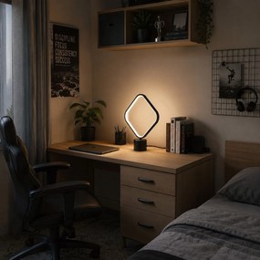 Toolight Rea, Noční LED lampička LHJ124-T Černá, OSW-03279
