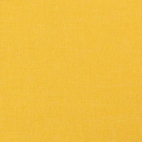 Petromila Polohovací křeslo žluté textil