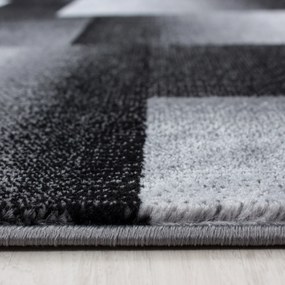 Ayyildiz, Kusový koberec Miami 6560 Black, 80x150, šedá, chodba / předsíň