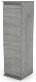 Nástěnná skříňka Carlos, šedý beton, 28 cm
