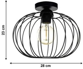 Přisazený lustr EARTH L 1xE27/60W/230V