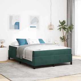 Rám postele Tmavě zelená 140 x 190 cm textil 3399063
