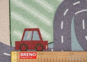 Breno Kusový koberec SCANROAD 39 - silnice, 95x133 cm, Vícebarevné