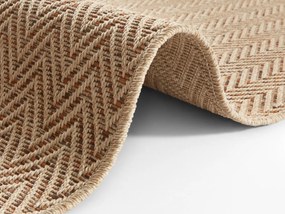 BT Carpet, Běhoun Nature 104267 Beige/Terra – na ven i na doma, 80x150, oranžová, chodba / předsíň