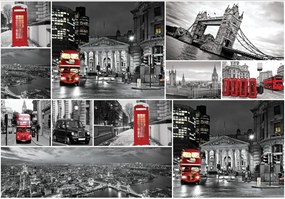 Fototapeta - Londýnské památky (152,5x104 cm)