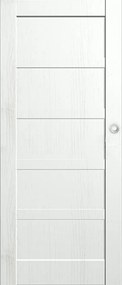 posuvné interiérové dveře do pouzdra BRAGA plné, model 1 Průchozí rozměr: 70 x 197 cm, Orientace dveří: Levé dveře, Dekor: Dub Aljaška