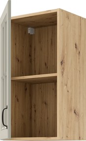 STILO ac | horní skříňka 40 GS-72 1F s policí | 40 cm | UNI dvířka | artisan/světle šedá