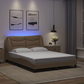 Rám postele s LED bez matrace Hvar cappuccino 140 x 200 cm 3213938