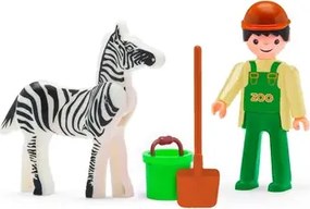 EFKO Igráček Ošetřovatel / Figurka se zebrou / plast / od 3 let