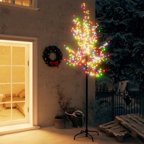 vidaXL Vánoční strom 220 LED světlo třešňový květ 220 cm [51269] Barva: Studená bílá