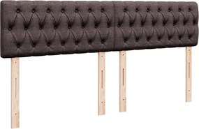 Box spring postel s matrací tmavě hnědá 180x200 cm textil 3287157