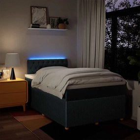 Box spring postel s matrací černá 120x190 cm textil 3289708