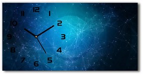Wallmuralia Skleněné hodiny na stěnu tiché Hvězdokupy 60x30 cm