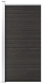 Plotový dílec WPC 95 x 186 cm šedý 148978