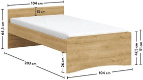 Postel III 100x200 Cody Modular - dub
