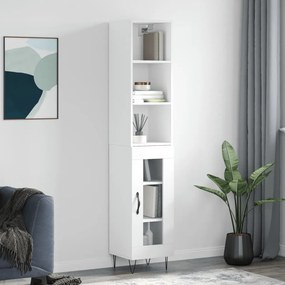 vidaXL Skříň highboard 34,5 x 34 x 180 cm kompozitní dřevo [3189886] Barva: hnědý dub