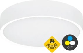 Stropní LED svítidlo Ecolite MARTIN WMAT350/HF-25W/BI 3000/4000K bílá IP65 s pohybovým čidlem