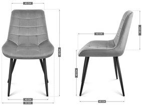 Huzaro Jídelní židle Prince 3.0 - šedá