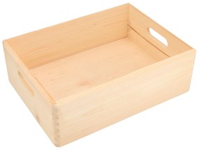 ČistéDřevo Dřevěný box 40 x 30 x 14 cm
