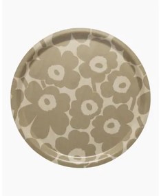 Kulatý podnos Unikko béžový 31 cm Marimekko