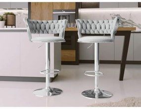 Set dvou stoliček Archie BS-1141/CM, Barva: 82-šedá
