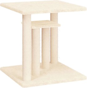 Škrabadlo pro kočky s plošinami krémové 50 cm 172043
