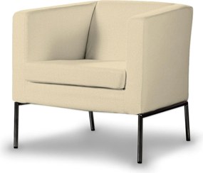 Potah na křeslo IKEA Klappsta barva krémová látka lesklé, pletený vzor