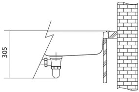 Franke Logica LLL 611/2 Nerezový dřez s odkapem vpravo, tkaná struktura, 79x50cm, 101.0120.183