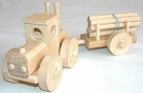 Ceeda Cavity Velký traktor s kládami přírodní / od 3 let