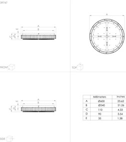 Eglo 39747 - LED Stmívatelné stropní svítidlo BALPARDA LED/52,4W/230V