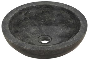 Umyvadlo - mramor - černé | 40x12 cm