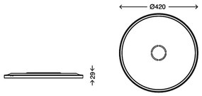 Briloner 3392-015 - LED Stropní svítidlo FREE LED/22W/230V pr. 42 cm