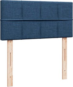 Box spring postel s matrací modrá 80x200 cm textil 3287289