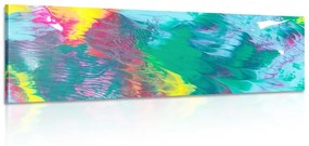 Obraz abstrakce v pastelových barvách - 135x45 cm
