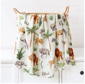 Mušelínová plenka - se vzorem pro kluky i holčičky (60x60 cm) Barva: zvířátka