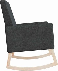Houpací křeslo černé textil 329417