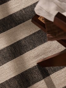Hanse Home, Běhoun Handloom 106334 Playa White Black, 80x300, černobílá, chodba / předsíň