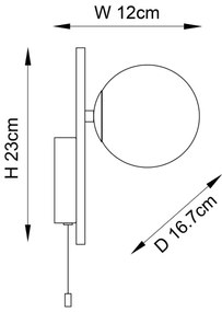 Endon 94080 - Koupelnové nástěnné svítidlo SPA 1xG9/3W/230V IP44 lesklý chrom