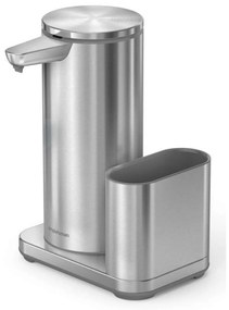 Simplehuman - Dávkovač mycího prostředku na postavení, bezdotykový, s držákem houbičky, nerez ST1077