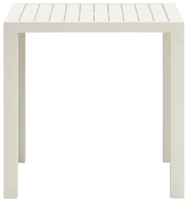 OnaDnes -20% Bílý kovový zahradní jídelní stůl Kave Home Culip 77 x 77 cm
