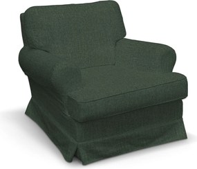 Potah na křeslo Barkaby barva zelená látka pletený vzor