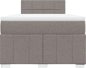 Box spring postel s matrací taupe 120x190 cm textil 3287011