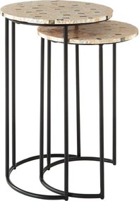 Kulaté odkládací stolky v sadě 2 ks ø 38 cm Halle – Premier Housewares