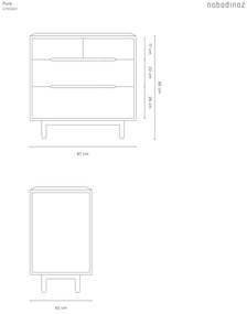 Nobodinoz Komoda Pure (4-zásuvková) dubový masív