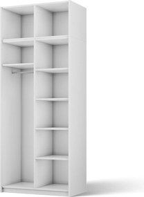 ADRK Furniture Alera II s nástavcem Skříň s otočnými dveřmi ADRK-W-ALER-100-WG